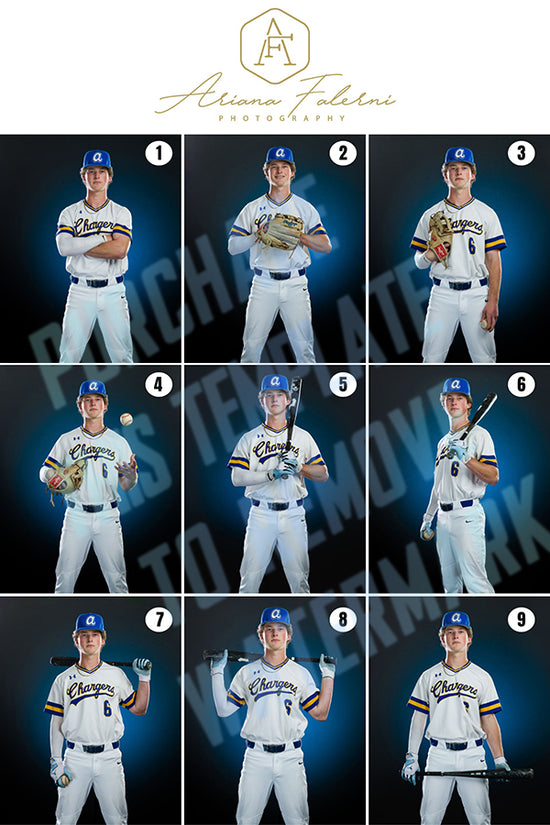 Baseball Posing Guide and Templates – Ariana Falerni Designs