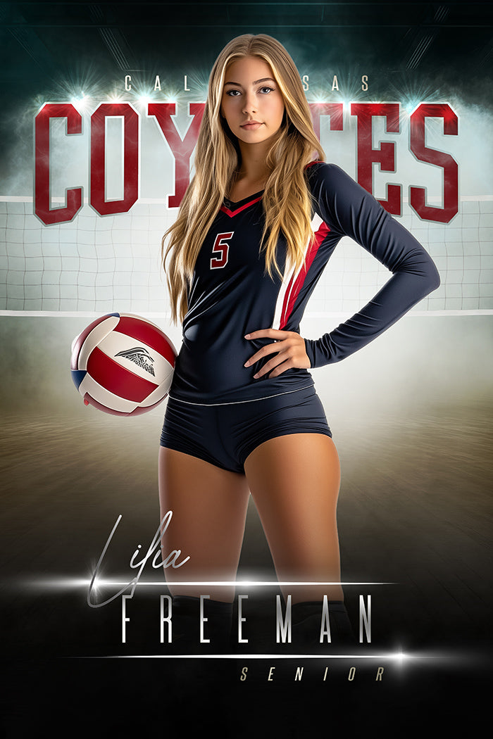 Elite Edge Volleyball Photoshop Template Design – Ariana Falerni Designs
